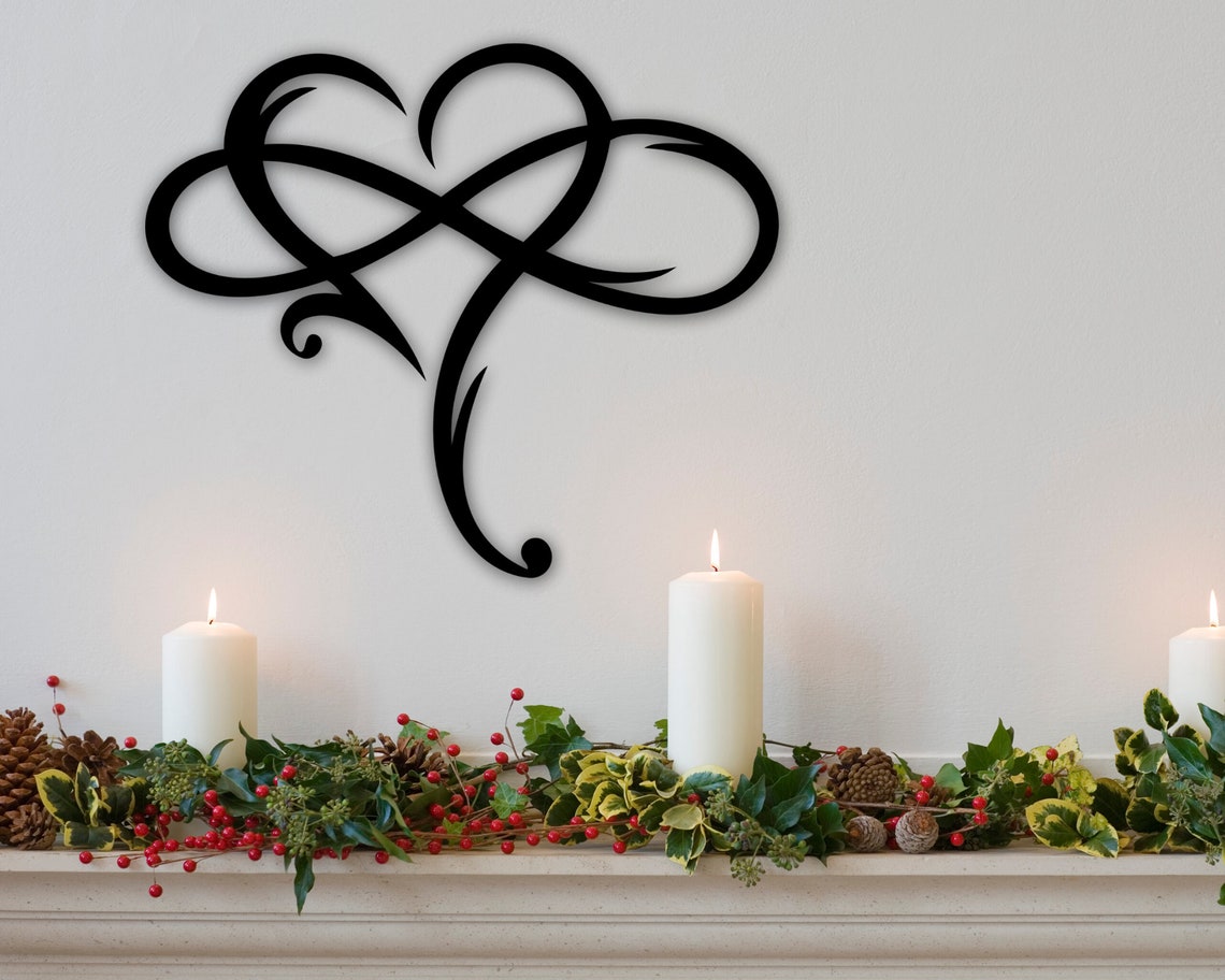 Metal Infinity Heart FREE SHIPPING Metal Infinity Symbol | Etsy