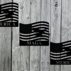 Metal American Flag, Customized American Flag, Customized Family Name ...