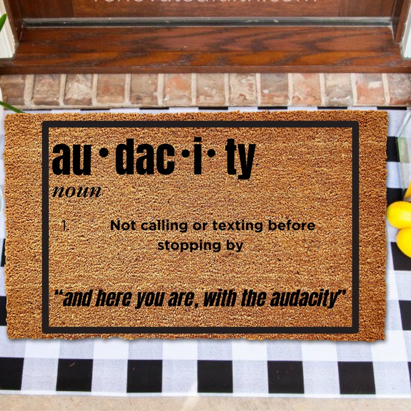 Rude Door Mat - Etsy