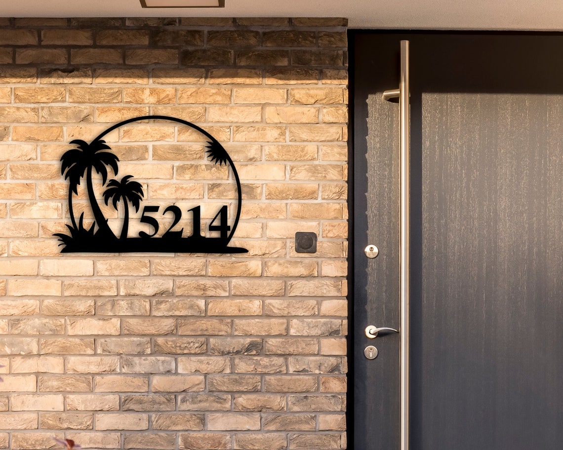 Personalized Metal Address Sign Metal Address Plaque Metal - Etsy