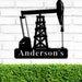 Personalized Metal Name Sign, Custom Oil Field Sign, Oil Rig Welcome ...