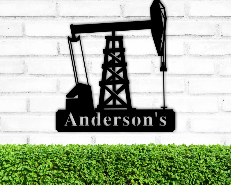 Custom Metal Name Sign Oil Rig Oil Field Offshore Custom - Etsy