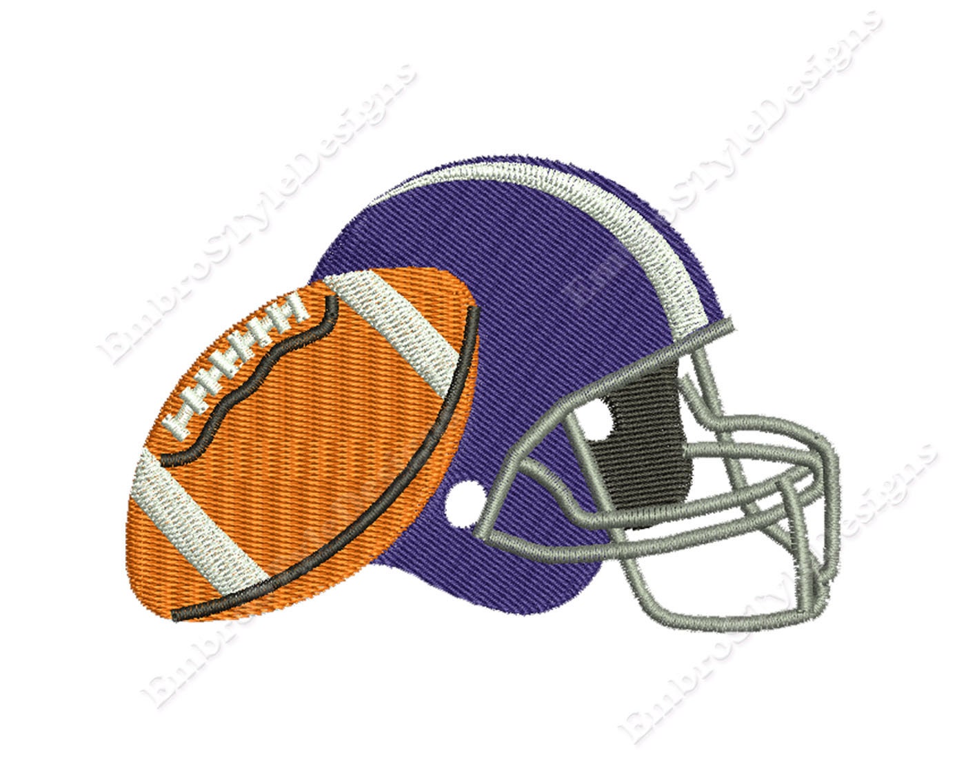 Football Helmet & Ball Machine Embroidery Design: 8 Sizes (digital File ...