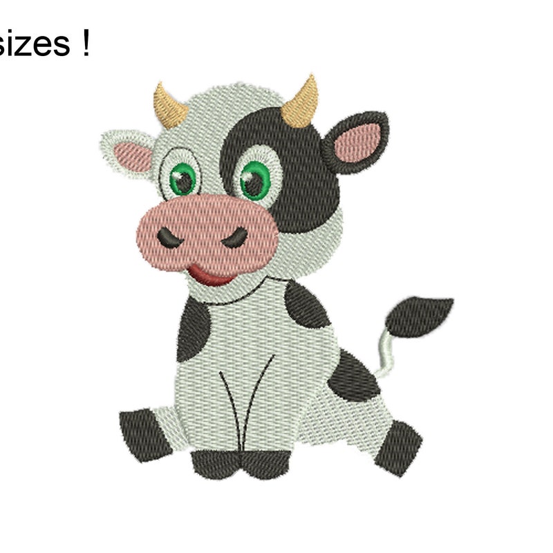 Cow Embroidery - Etsy