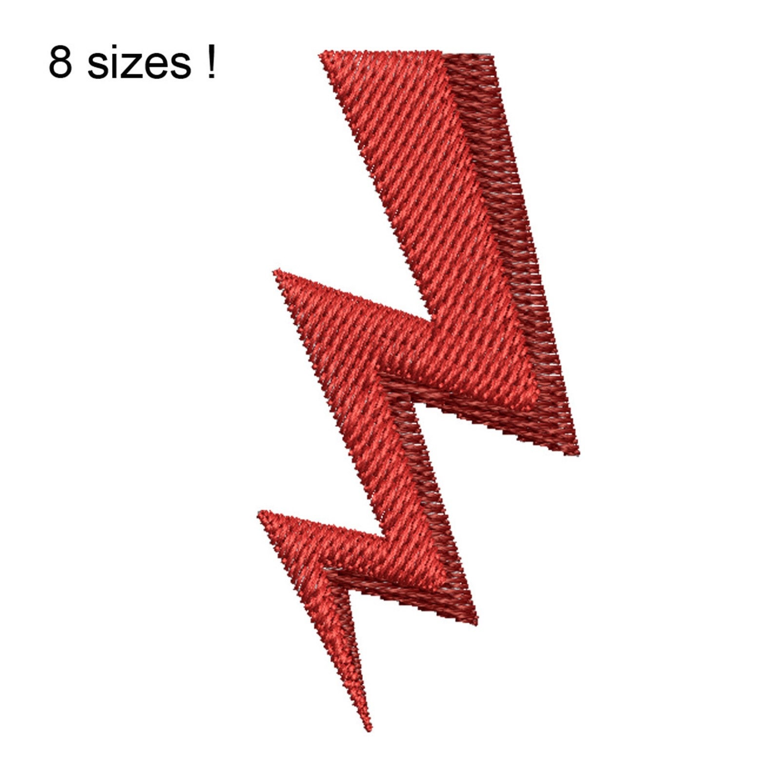 7 Designs in 1 Set Lightning Embroidery Designs Lightning - Etsy