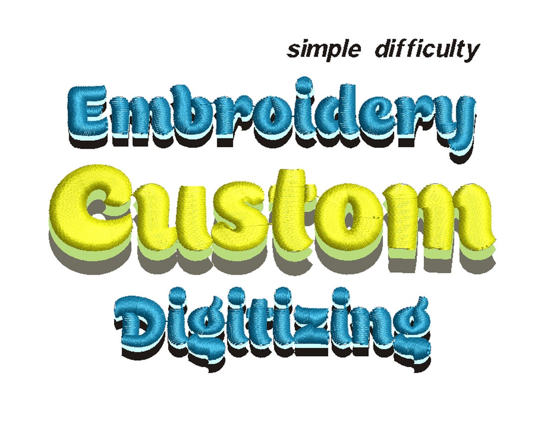 Custom Embroidery Digitizing Service: Logo & Design - Etsy
