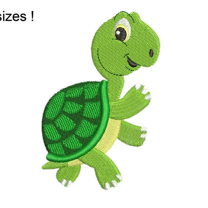Turtle Embroidery - Etsy