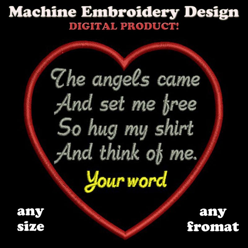 Memorial Embroidery - Etsy