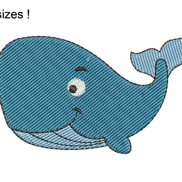 Whale Embroidery - Etsy