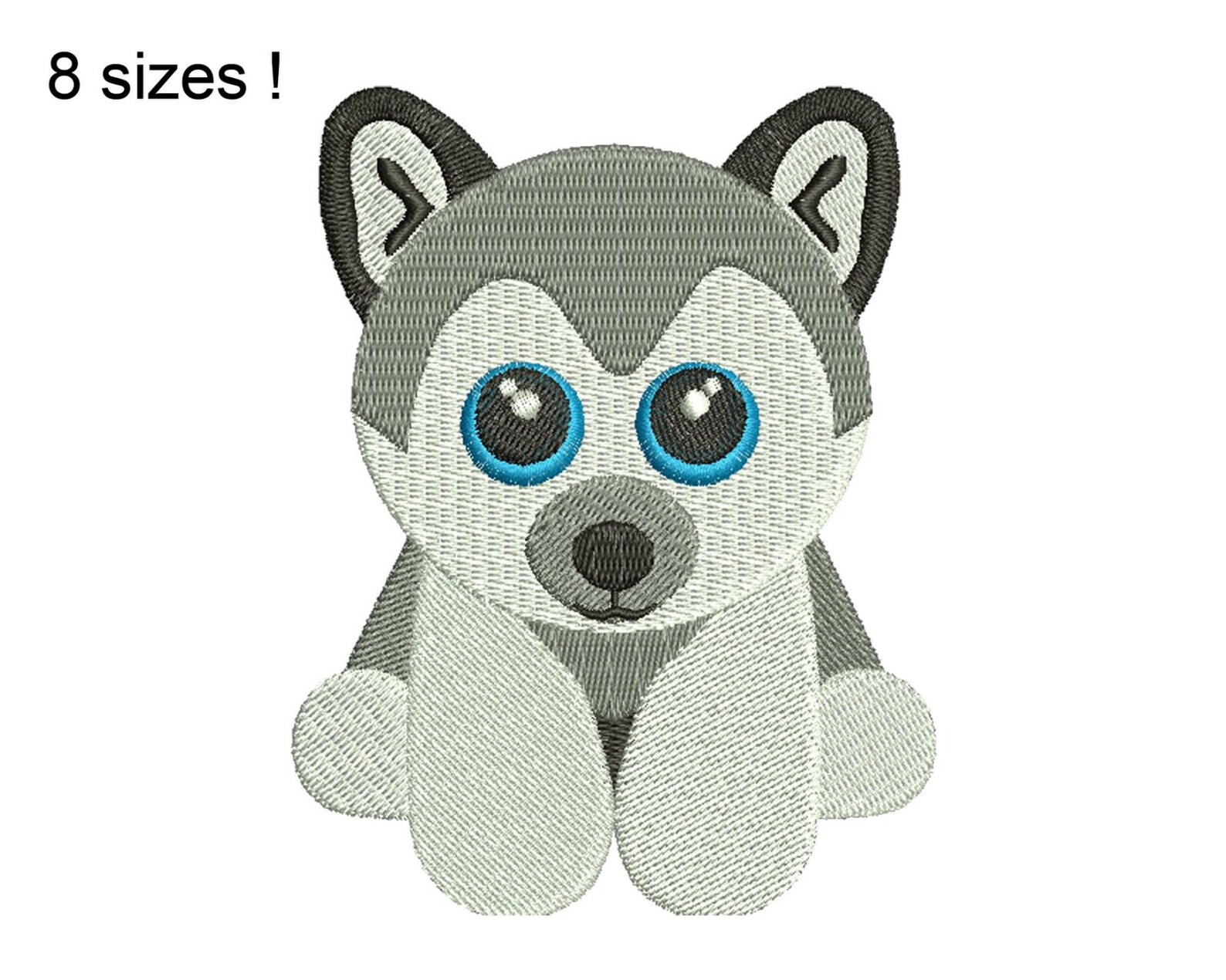 Dog Baby Husky Embroidery Design Baby Dog Machine Embroidery | Etsy