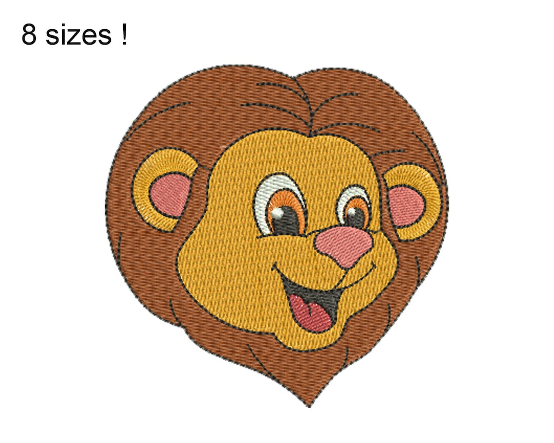 Lion Baby Embroidery Design, Nice Lion Face Machine Embroidery Designs ...