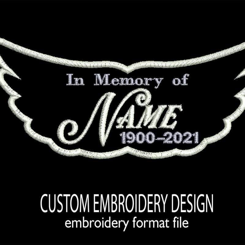 Memorial Embroidery - Etsy
