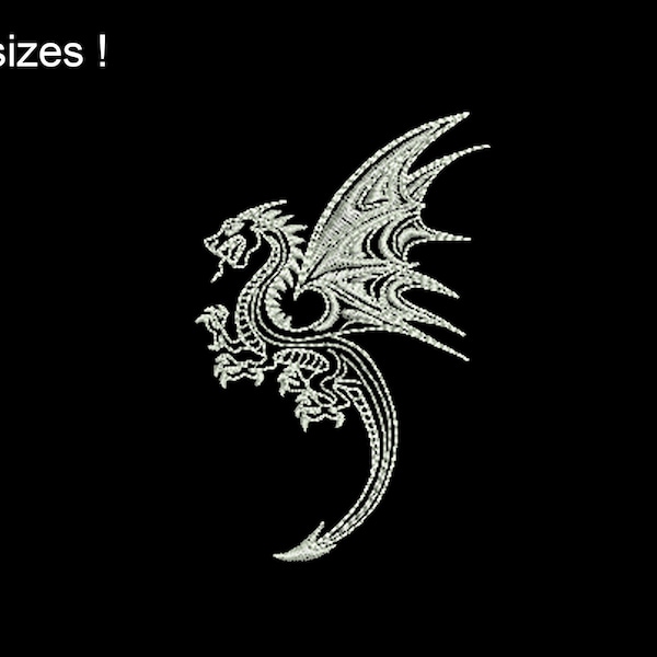 Embroidered Dragon - Etsy