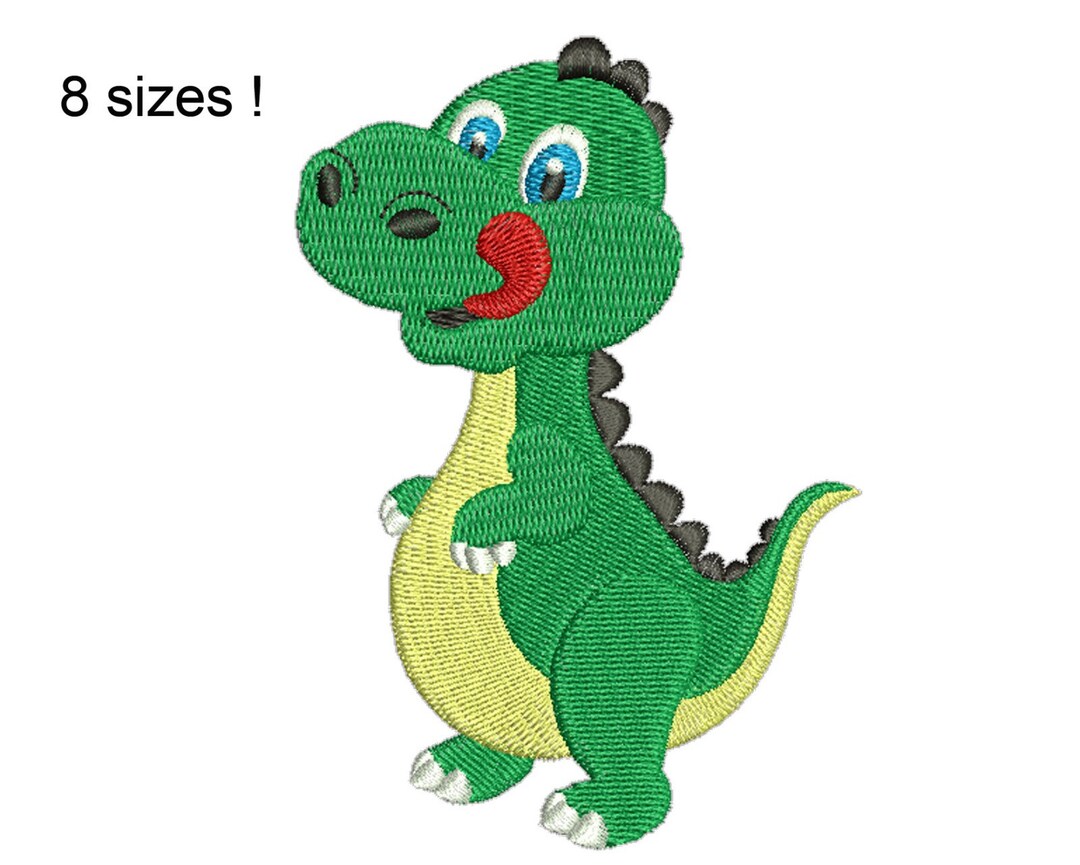 Dinosaur Machine Embroidery Design: Baby Dino Applique (8 Sizes ...