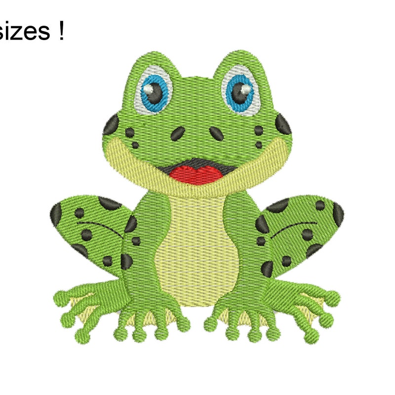 Frog Embroidery Designs - Etsy
