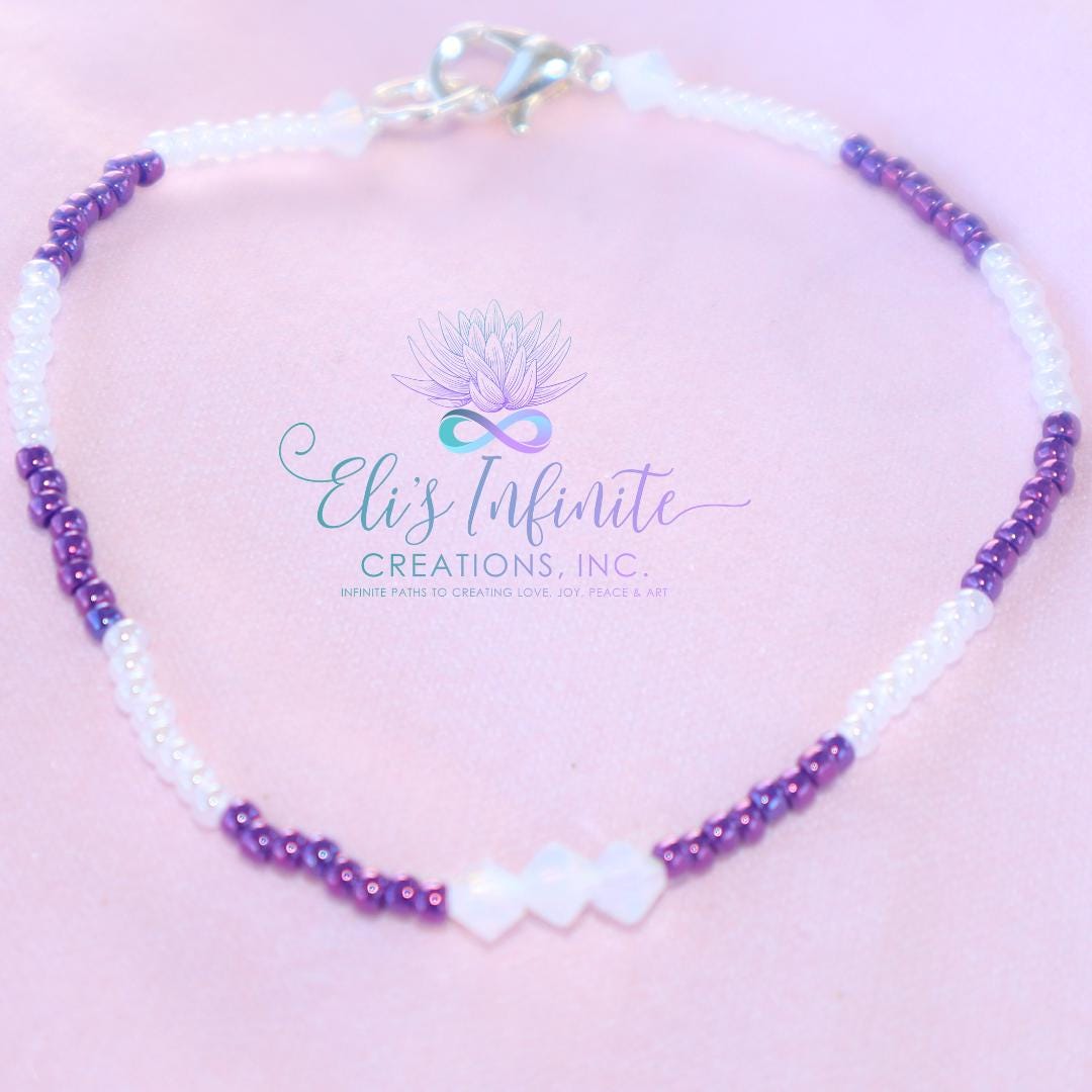 Obatala Obamoro Ilde / Bracelet With Small 2mm Beads and 4mm Bicone ...