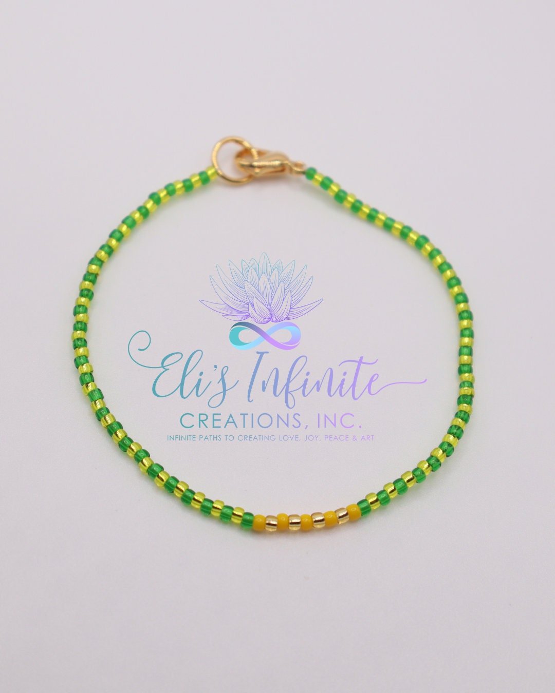 Ilde De Orula Y Ochun Con Cuentas Pequeñas 2mm Brillosas - Elastico ...