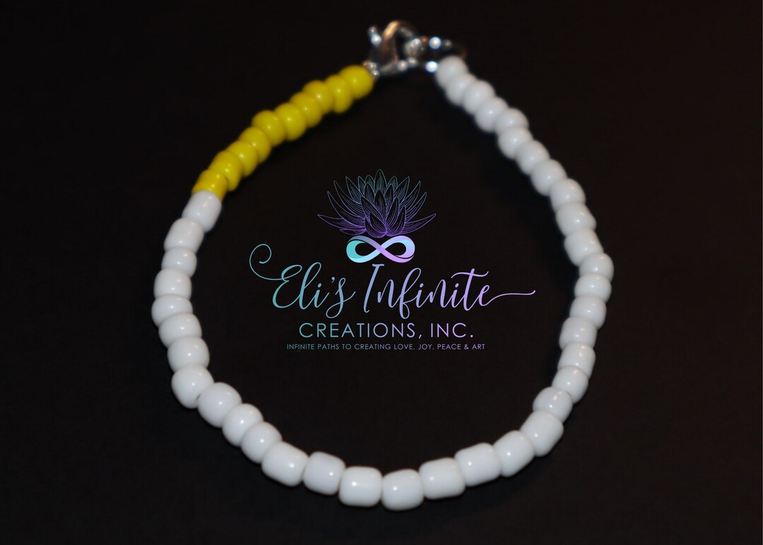 Ilde De Obatala Y Ochun Cuentas Grandes Y Color Solido Hilo De ...