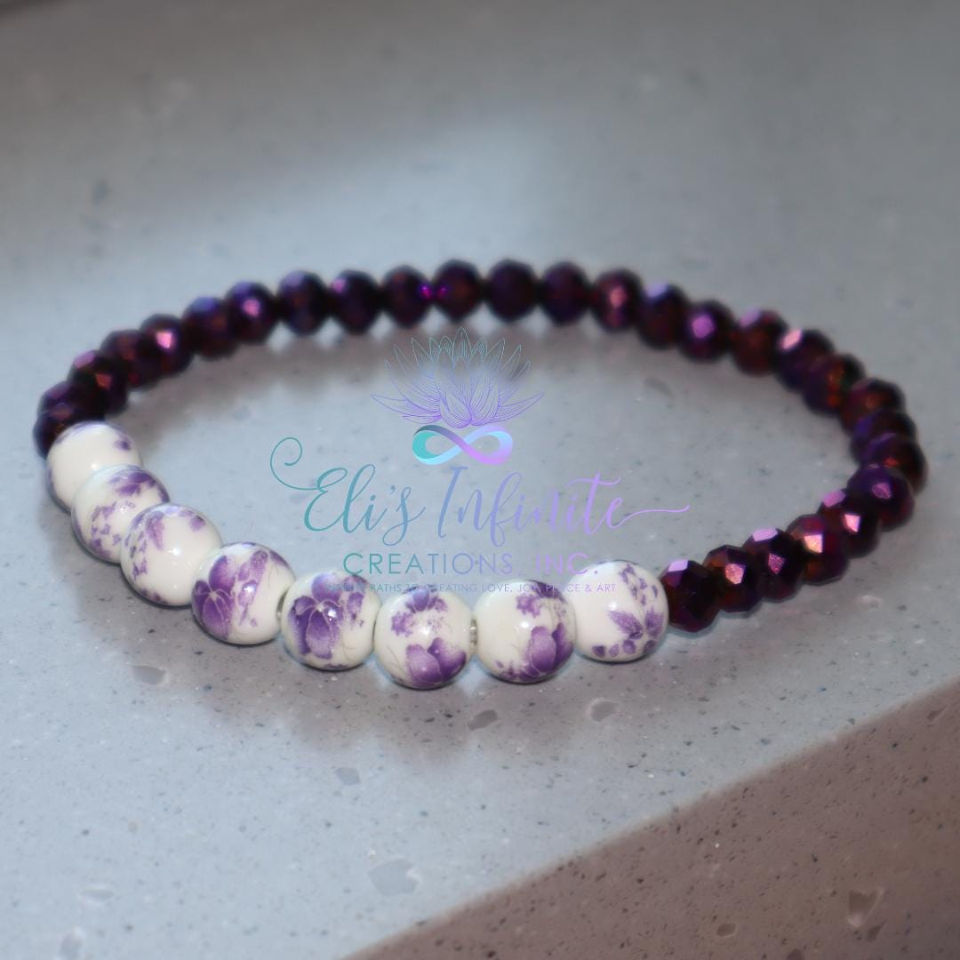 Obatala Obamoro Inspired Beaded Bracelet Rondelle Czech Crystals ...