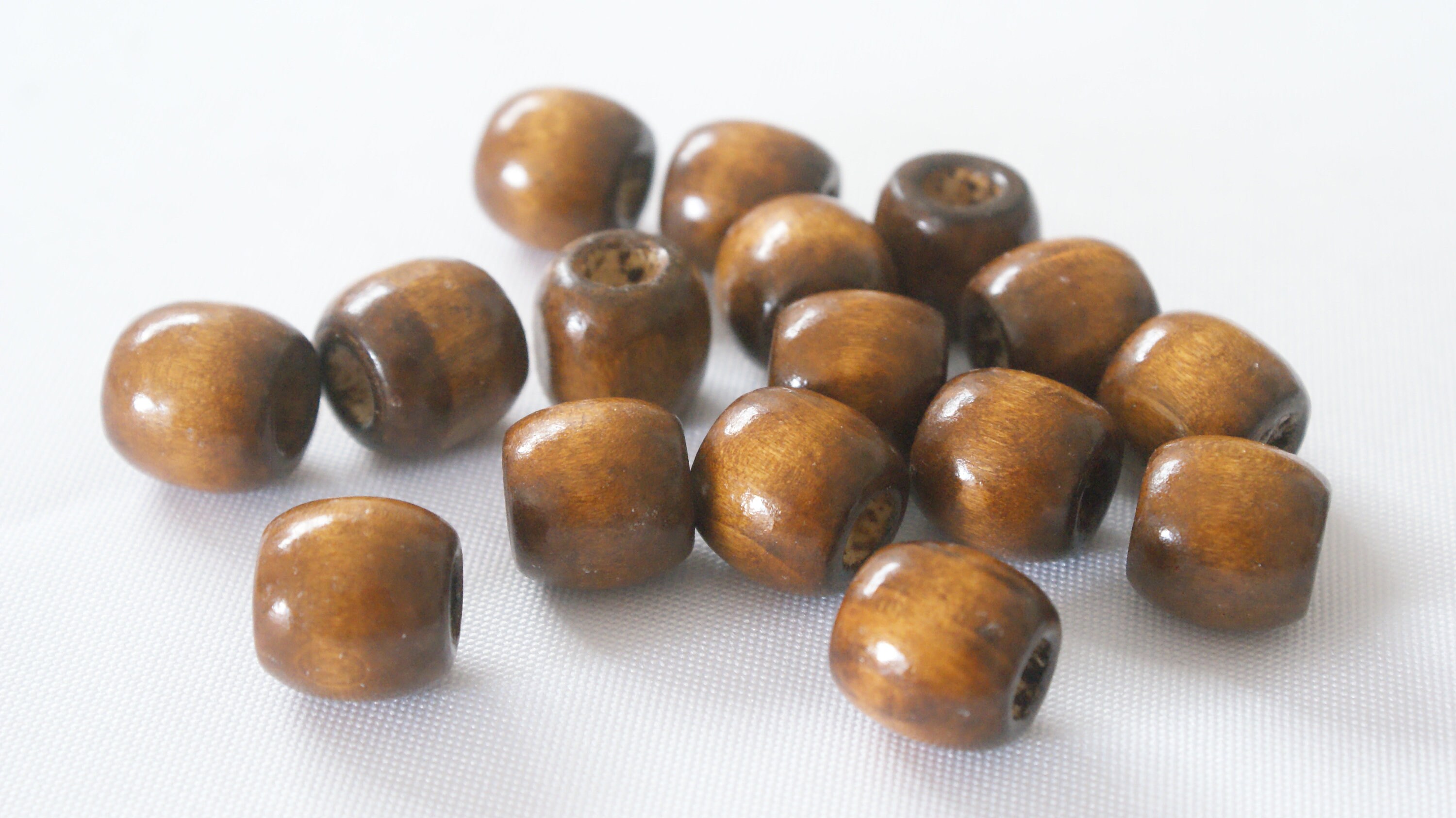 Large Hole Maple Wood Barrel Beads Macrame Beads Macrame | Etsy