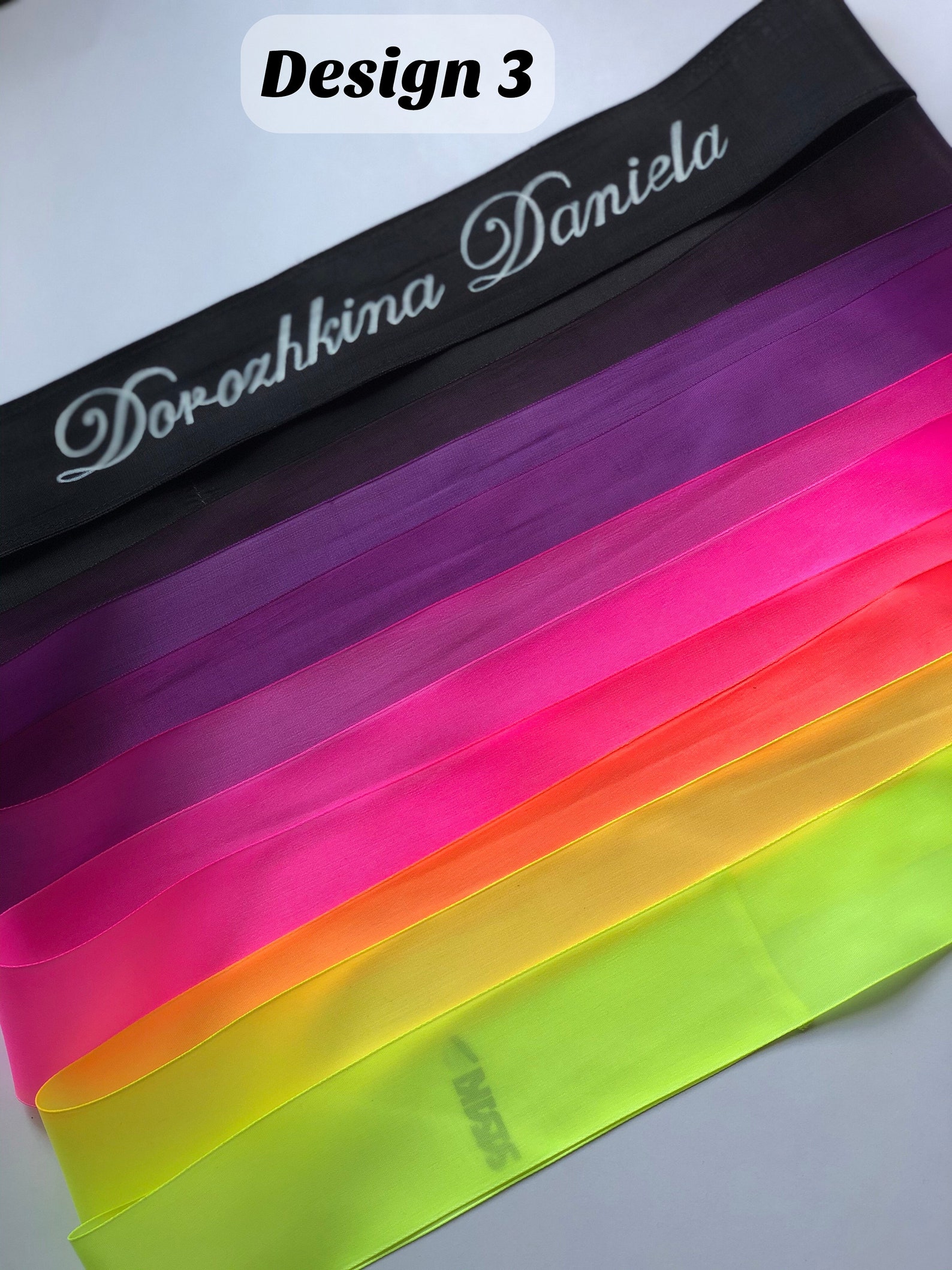 Rhythmic gymnastics ribbon. RG ribbon design decorating | Etsy