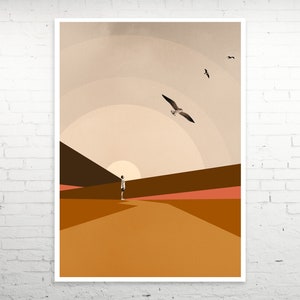 Neutral Boho Art Print, Earth Tones Wall Art Print, Earthy Wall Art ...