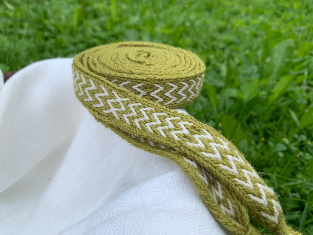 Tablet Weaving Snartemo II., Tablet Woven Belt, Trim, Wool - Etsy