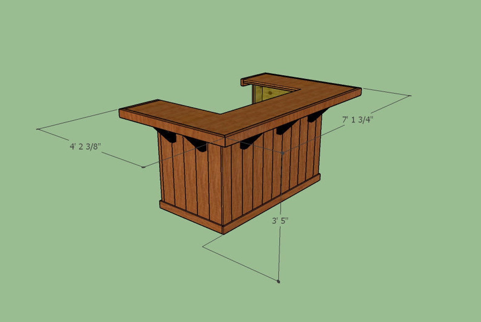 Outdoor Bar Plans | Woodworking Plans | Woodworking Projects | Digital ...