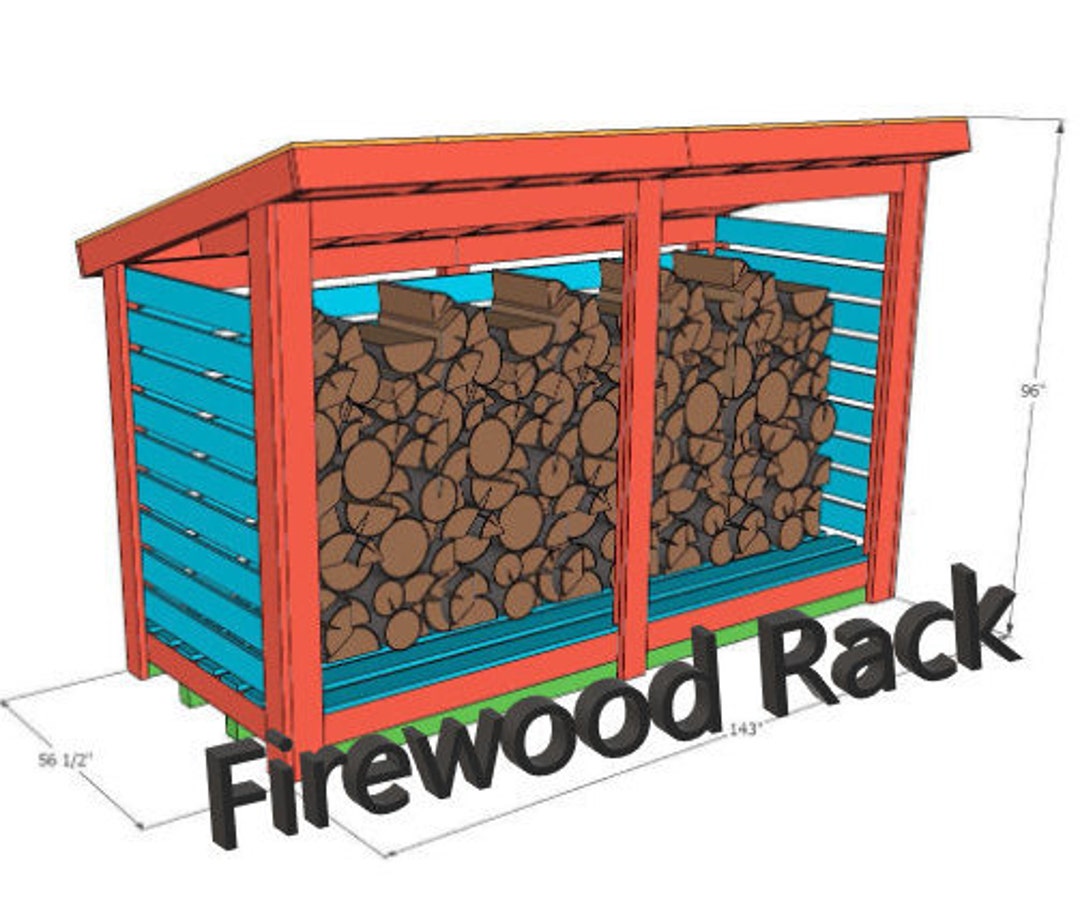 Firewood Storage Rack Build Plans | Woodworking Plans | Woodworking ...