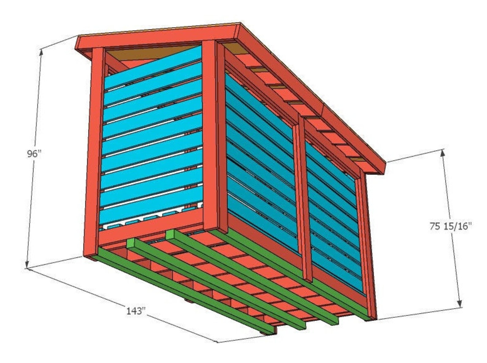Firewood Storage Rack Build Plans | Woodworking Plans | Woodworking ...