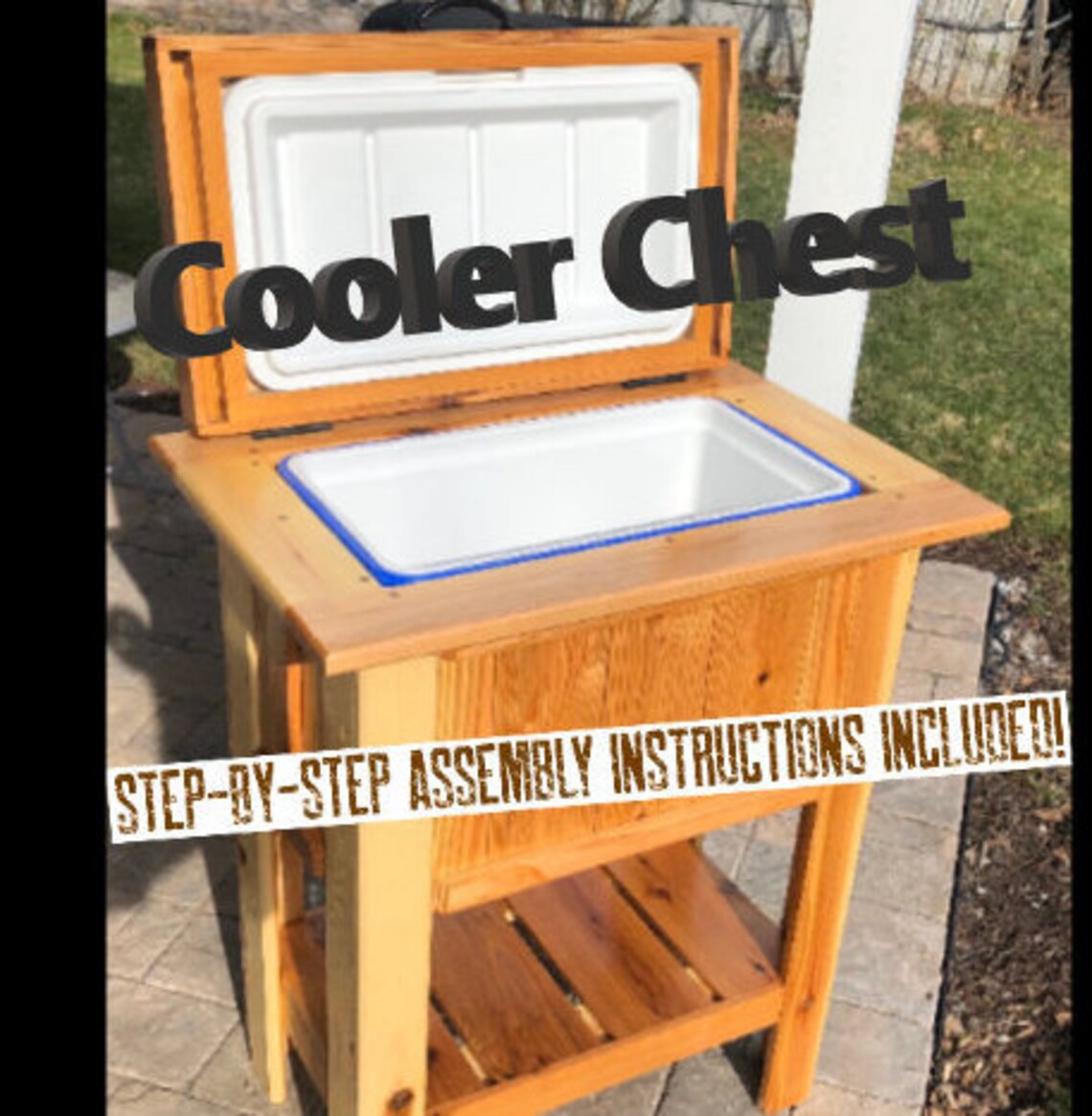 Cedar Cooler Box Build Plans Woodworking Plans Digital - Etsy
