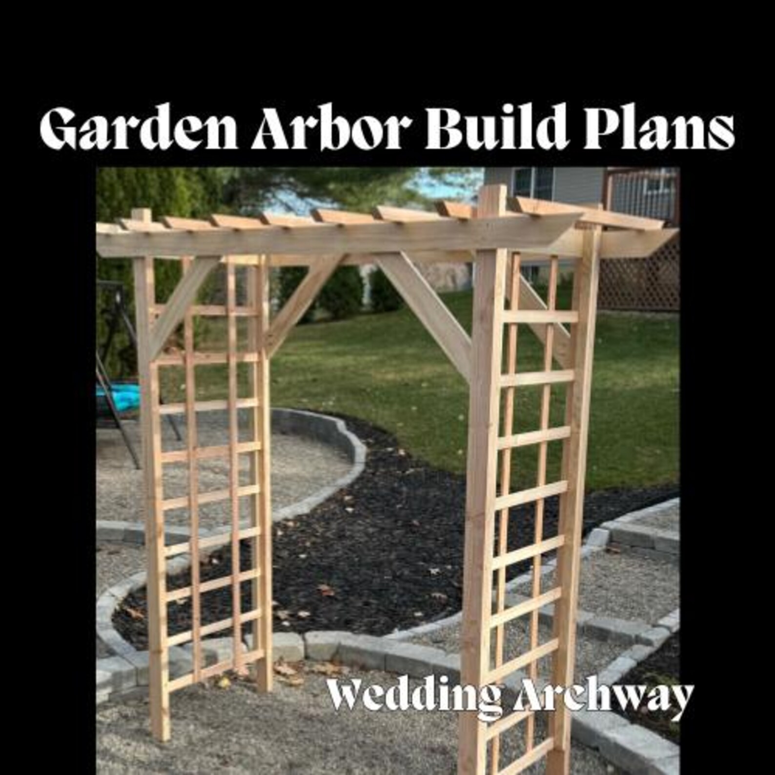 Garden Arbor Plans | Woodworking Projects | DIY Plans - Etsy