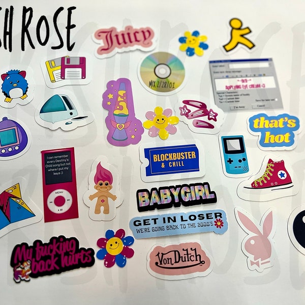 2000s Sticker Packs - Etsy