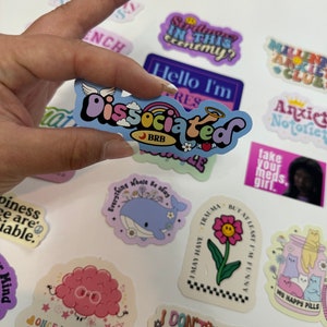 Funny Mental Health Sticker Pack - Etsy