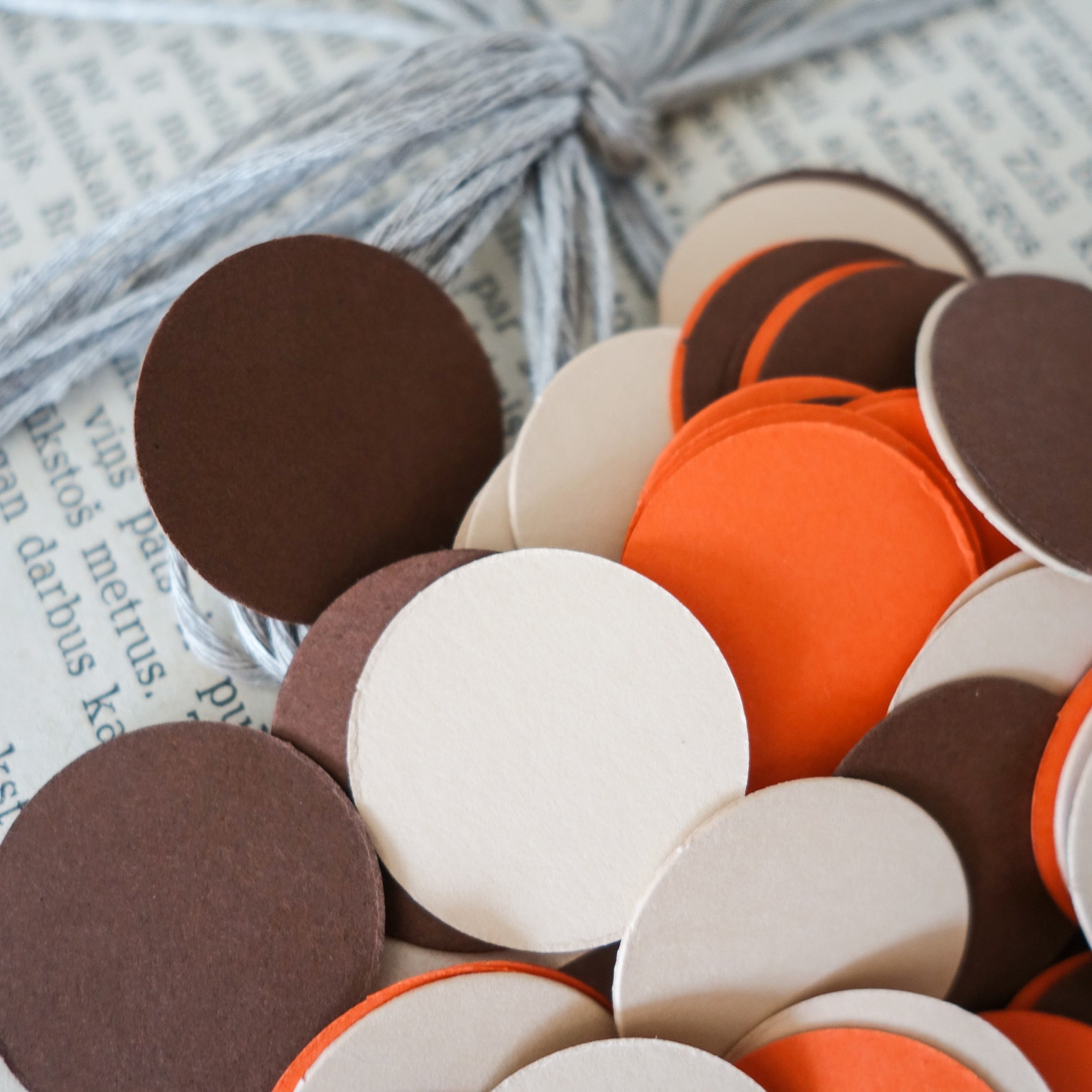 Brown Confetti Orange Confetti Woodland Confetti Woodland | Etsy