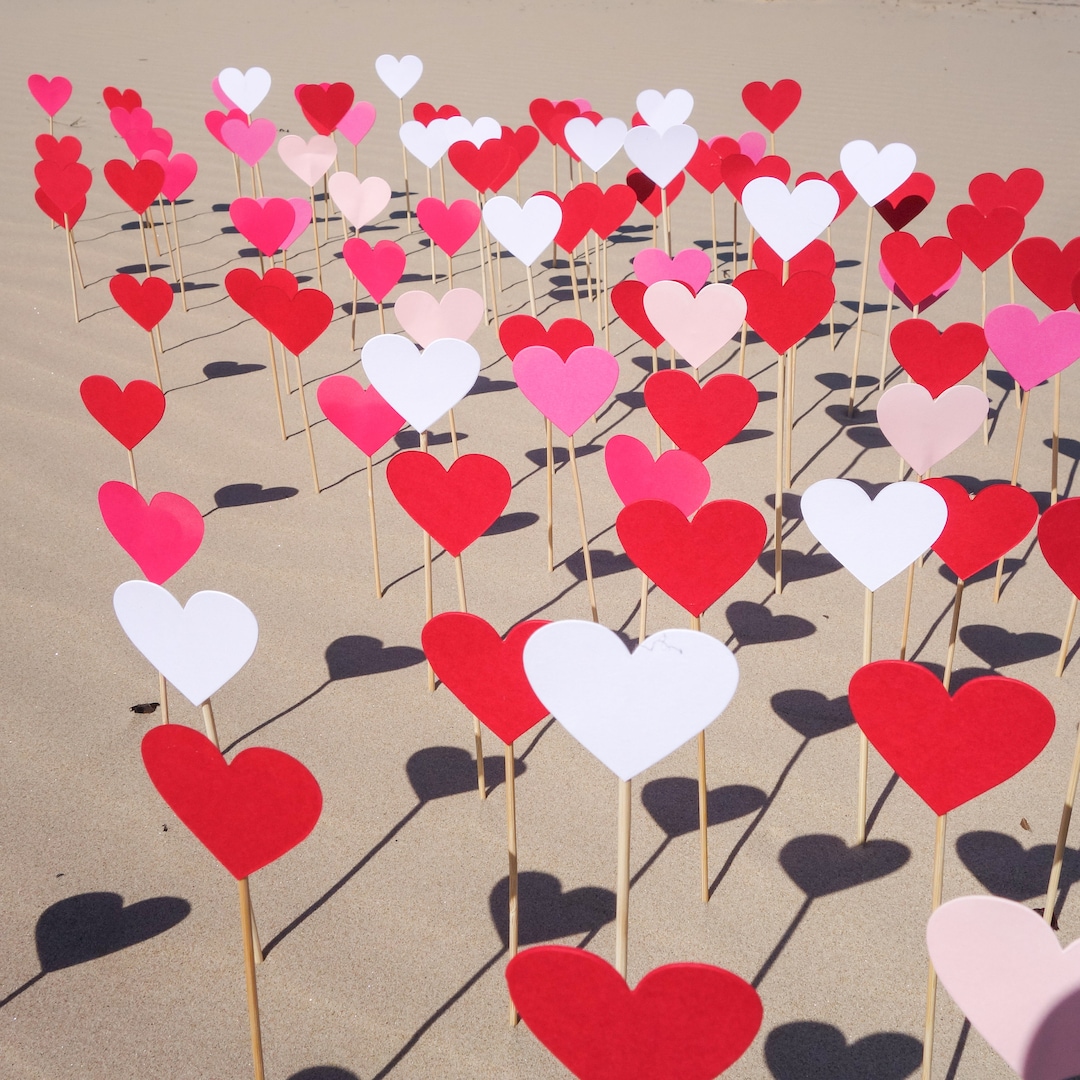Red Heart Decorations, Wedding Aisle Decorations, Valentines Day ...