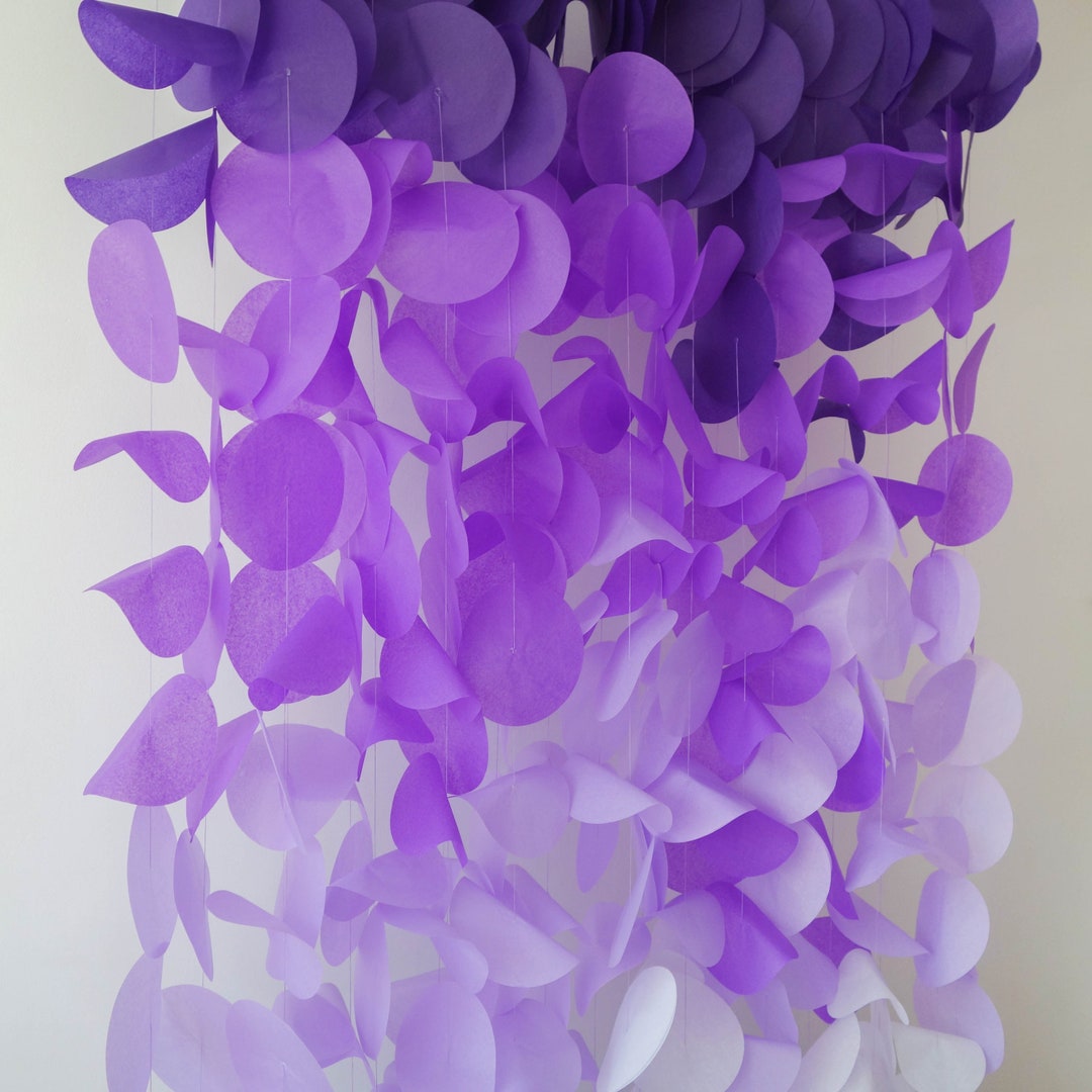Purple Wedding Backdrop, Purple Bridal Shower Decorations, Purple ...