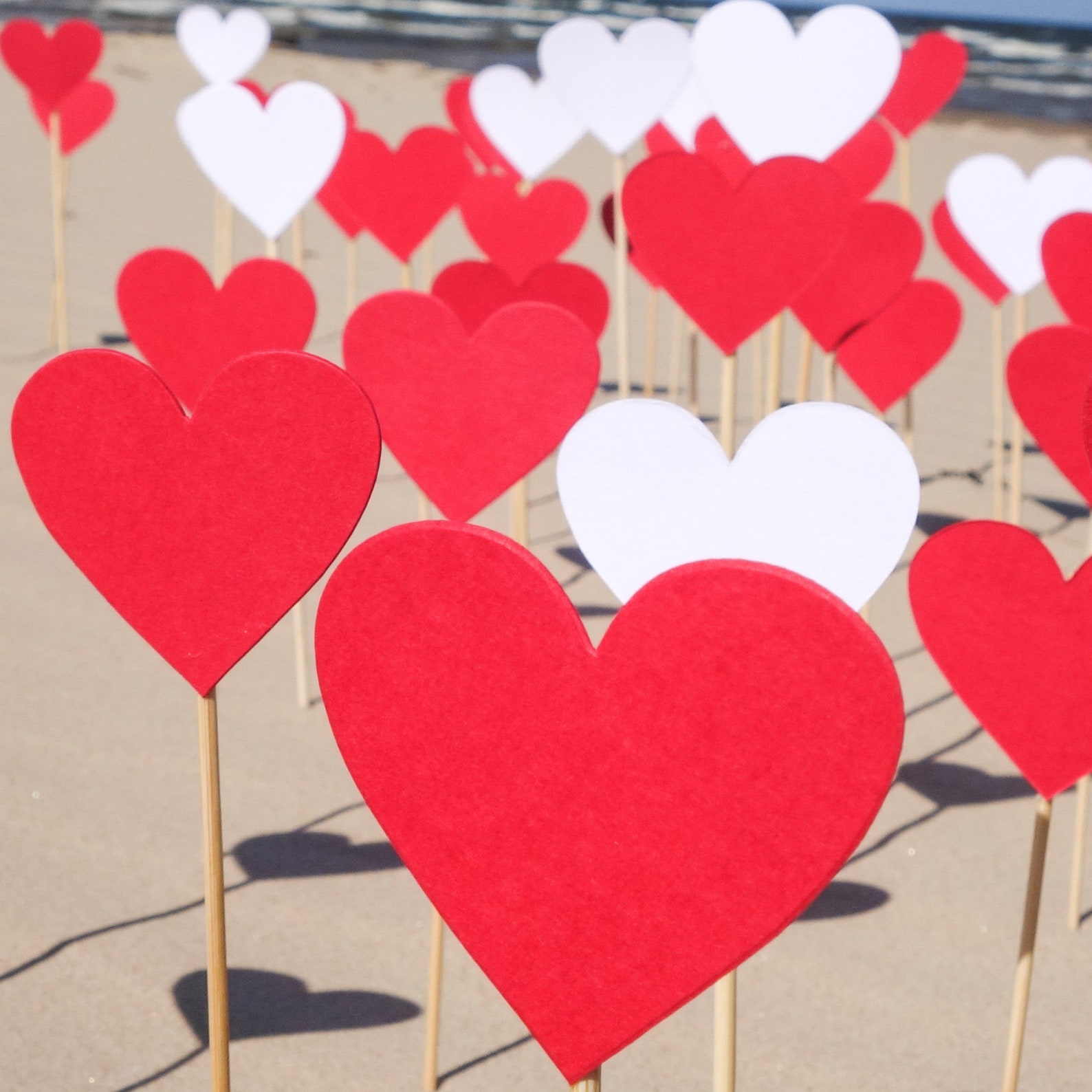 Red Heart Decorations, Wedding Aisle Decorations, Valentines Day ...