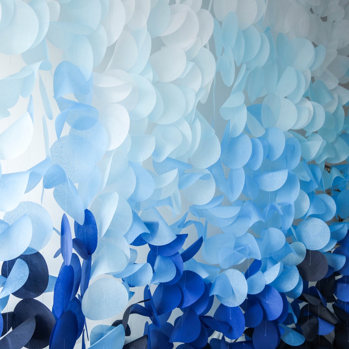 Blue Ombre Backdrop Blue Wedding Backdrop Blue Baby Shower - Etsy