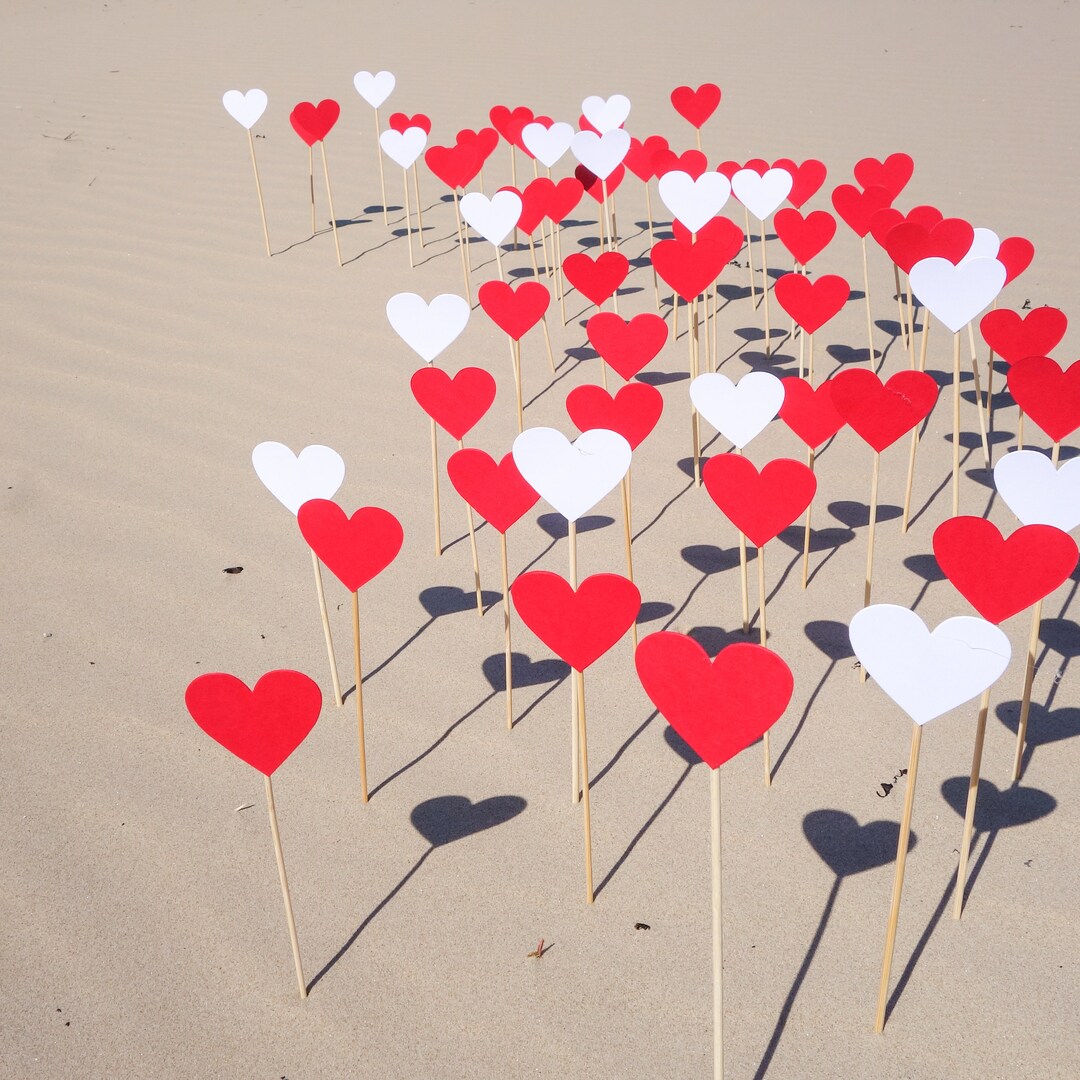 Red Heart Decorations, Wedding Aisle Decorations, Valentines Day ...