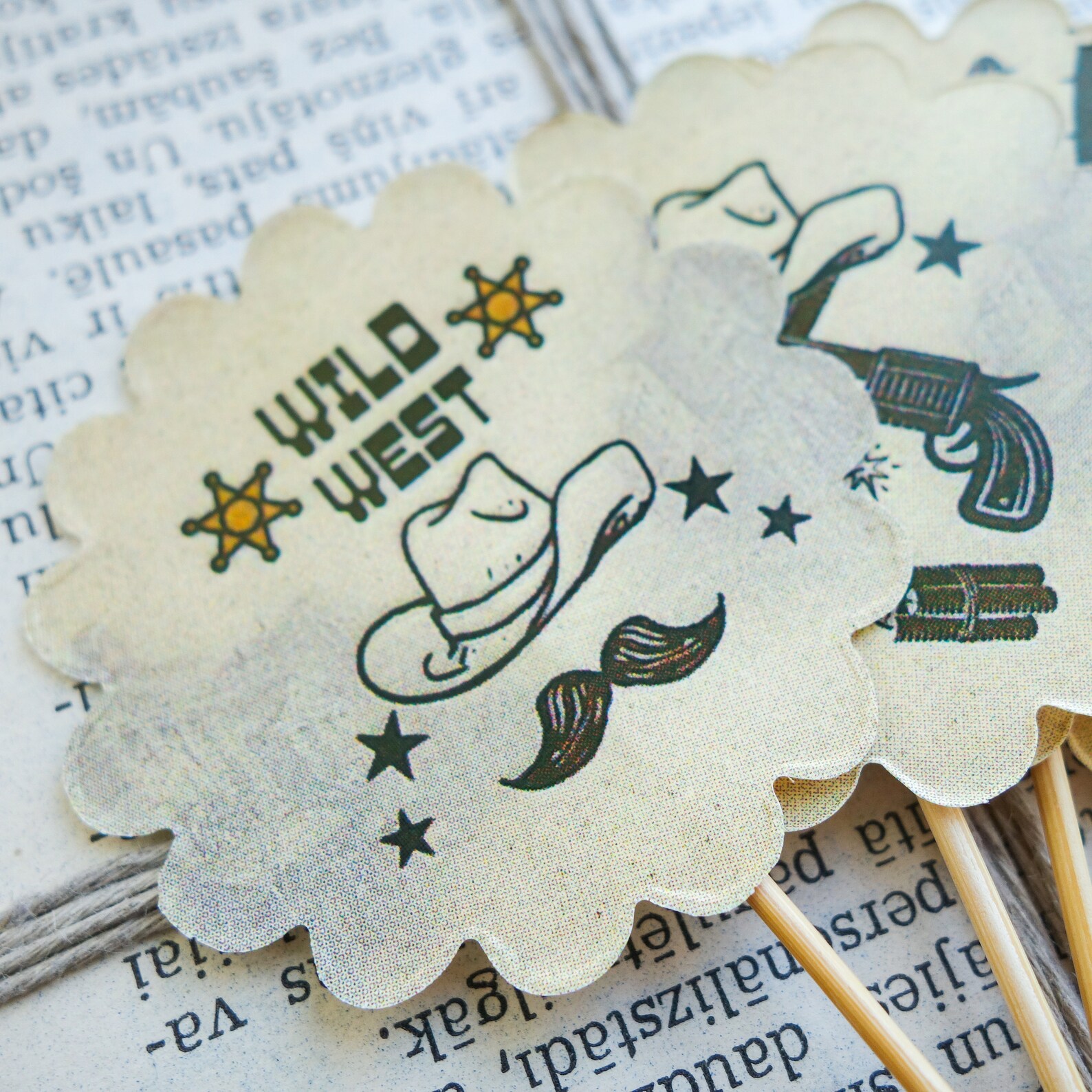 Cowboy Cupcake Toppers Farmer Cupcake Toppers Cowboy - Etsy