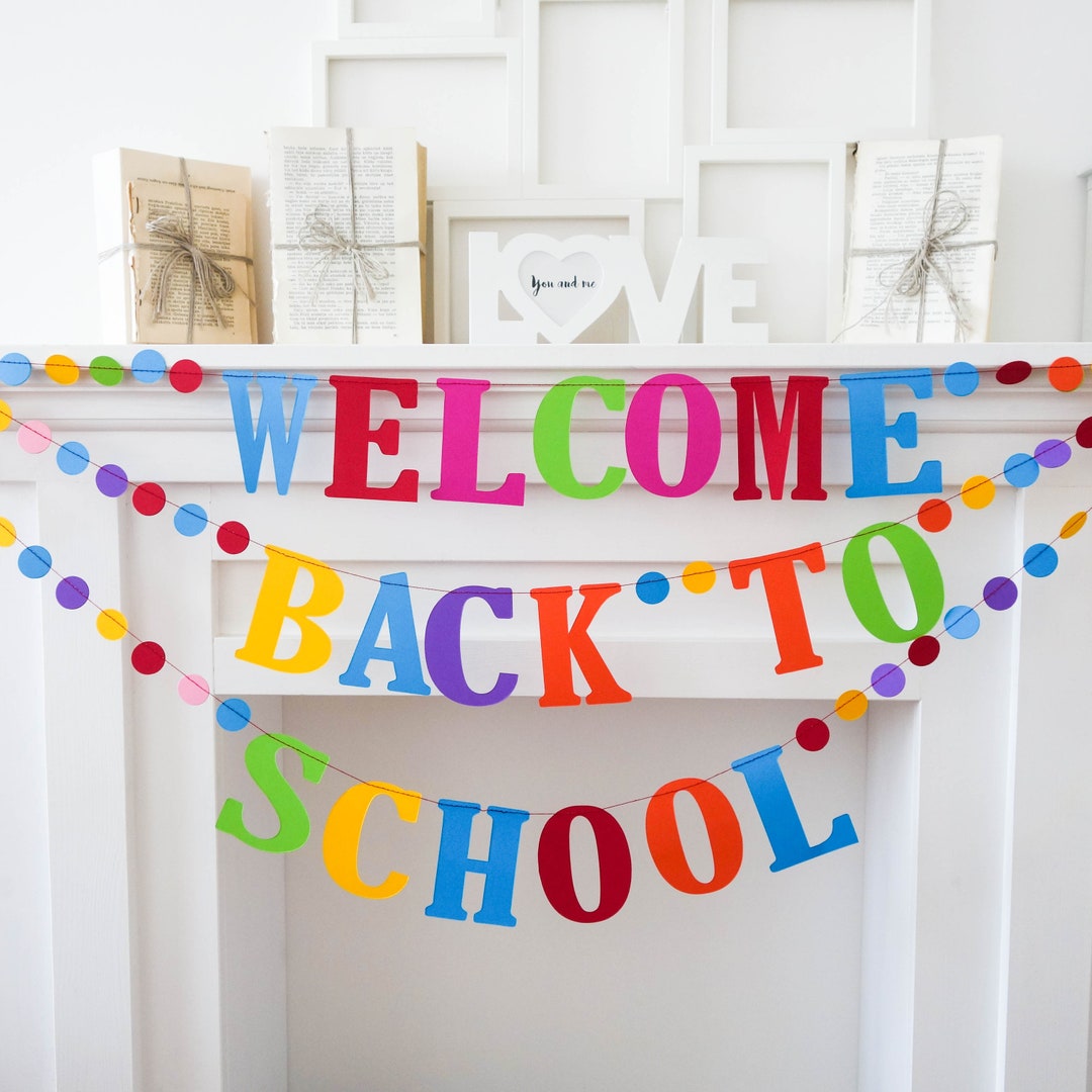 Welcome Back to School Banner, Back to School Decorations, Classroom ...