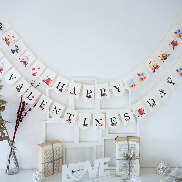 Valentine Day Banner - Etsy