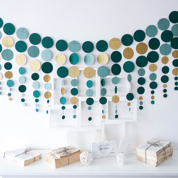 Green and Gold Backdrop - Etsy
