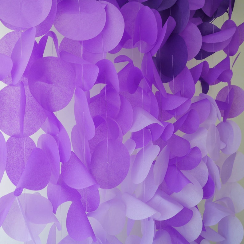 Purple wedding backdrop purple bridal shower decorations | Etsy