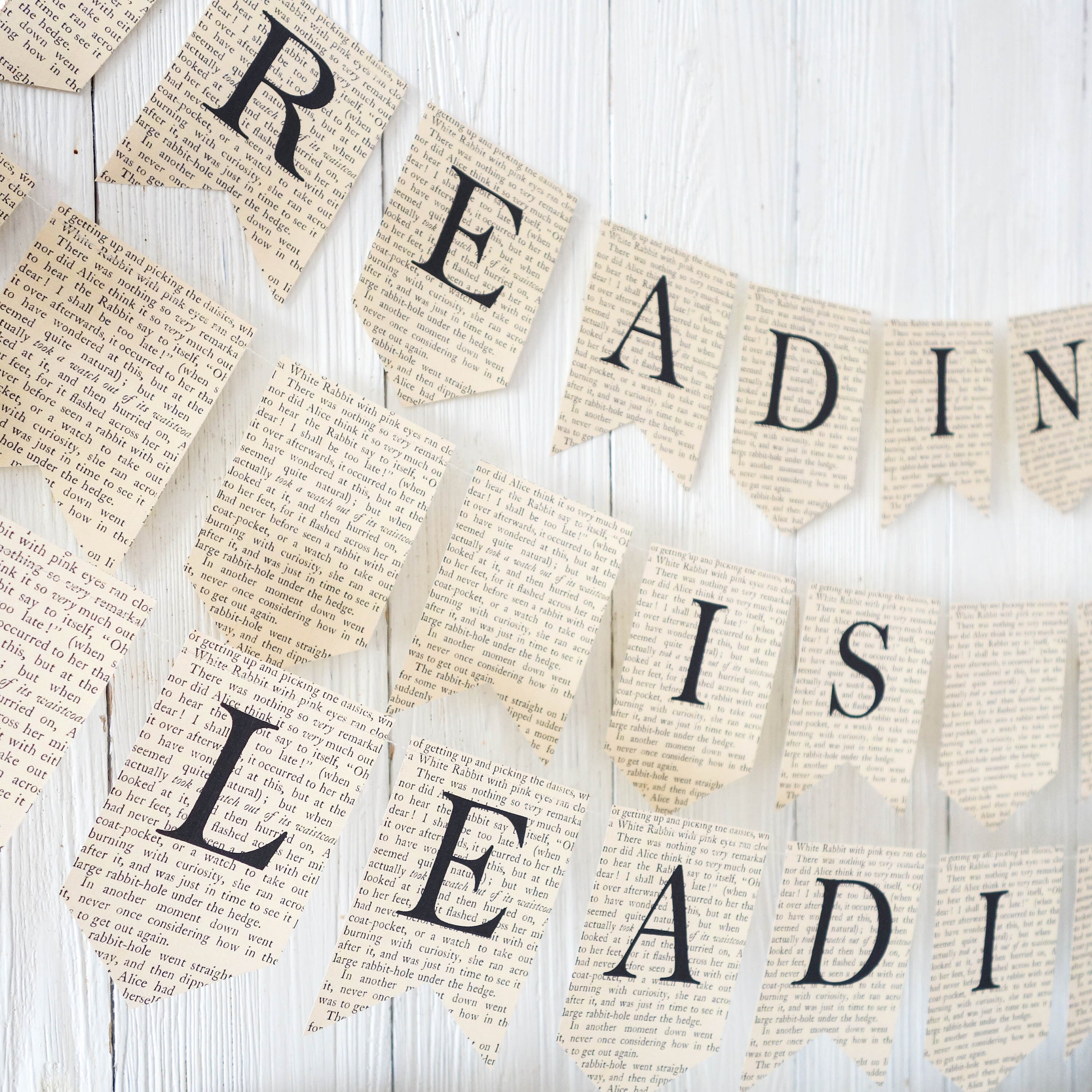 Reading is Leading Banner Read Banner Read Bunting Book | Etsy