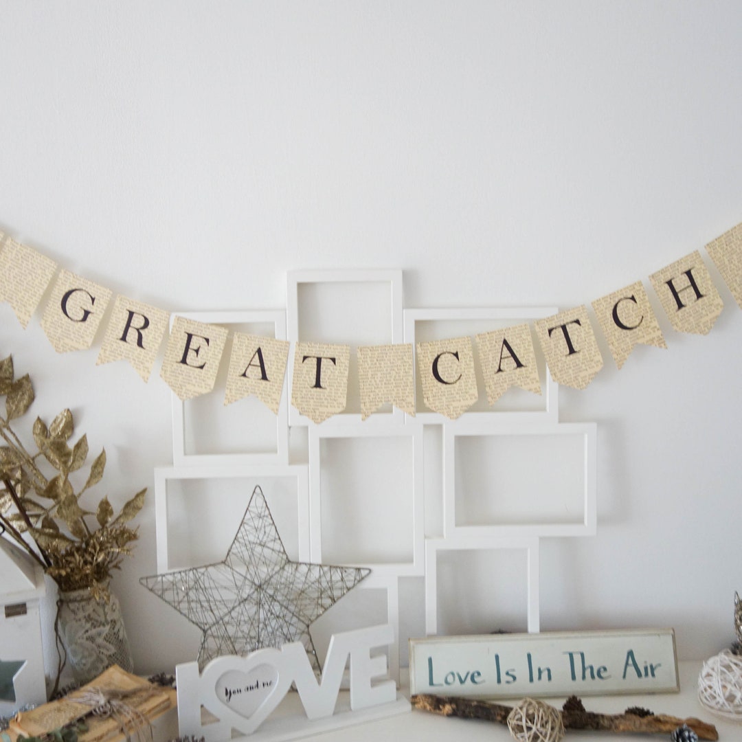 Great Catch Banner, Custom Text Banner, Reading Banner, Great Banner ...