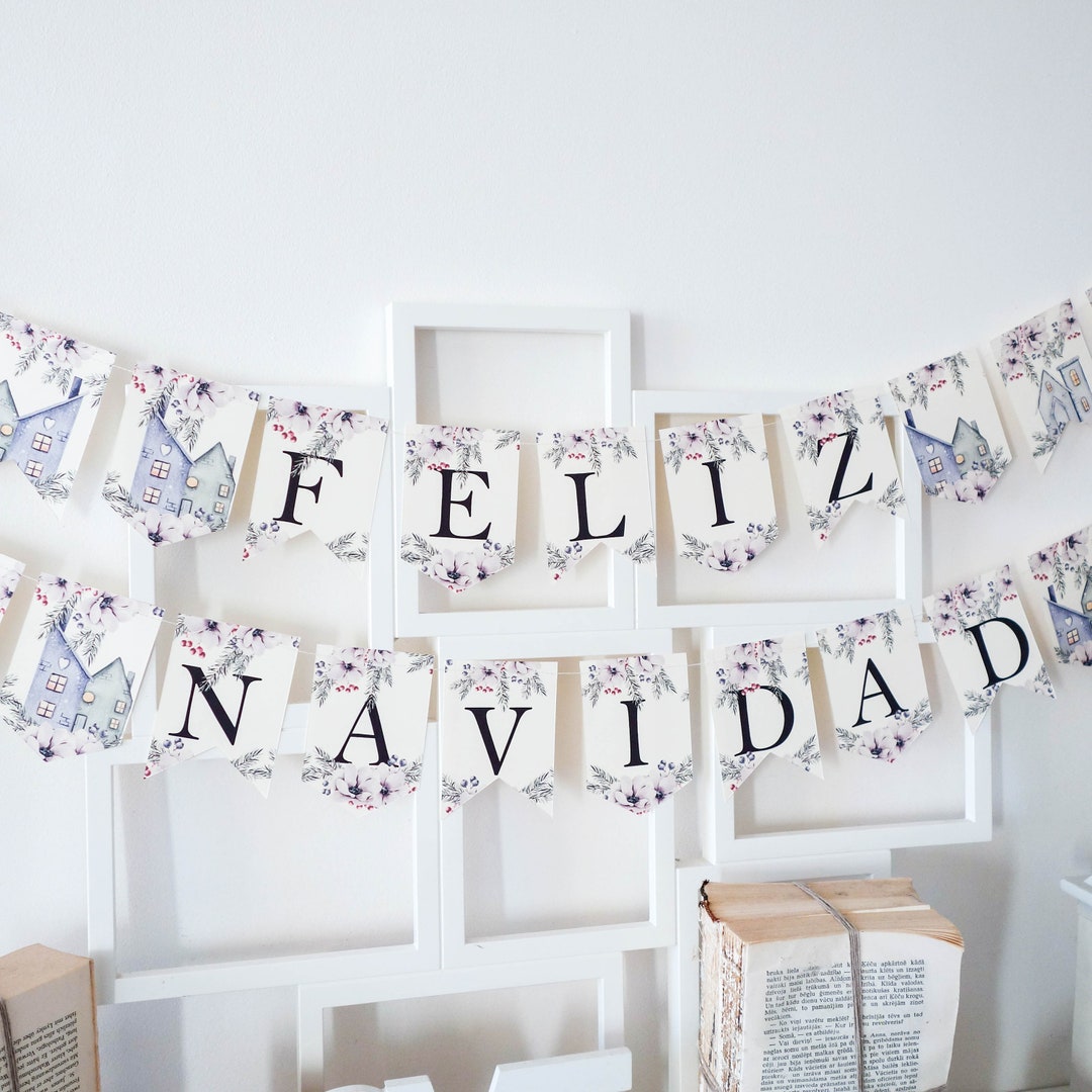 Feliz Navidad Banner, Feliz Navidad Garland, Christmas Door Banner ...