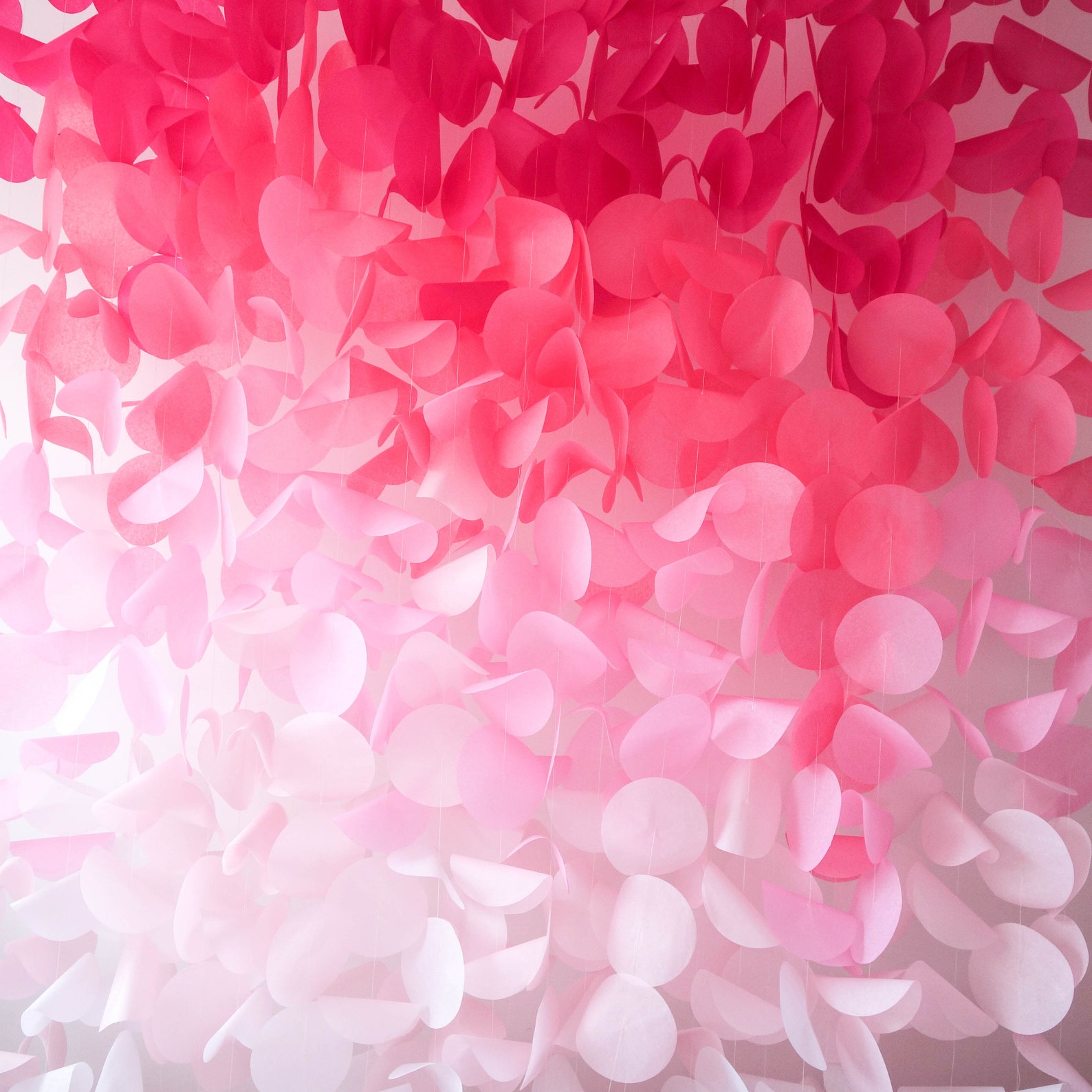 Pink Ombre Backdrop, Princess Party Decorations, Pink Party Decorations ...