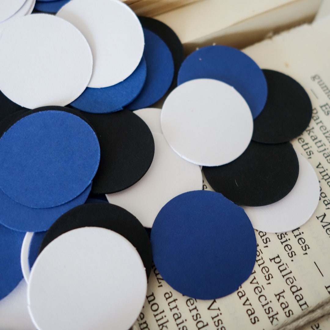 Blue Confetti, Black Confetti, White Confetti, Police Party Decorations ...